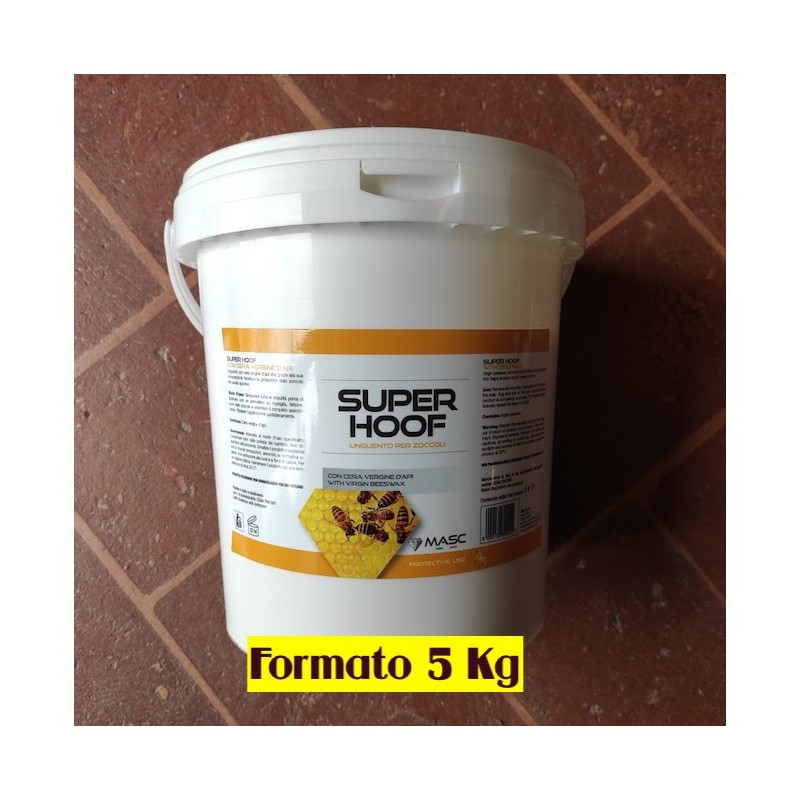 Balsamo per zoccoli con cera vergine d'api Masc Super Hoof 5000ML